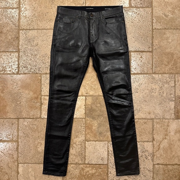 Saint Laurent | Jeans | Saint Laurent Paris 220 D24 Oil Coated Black ...